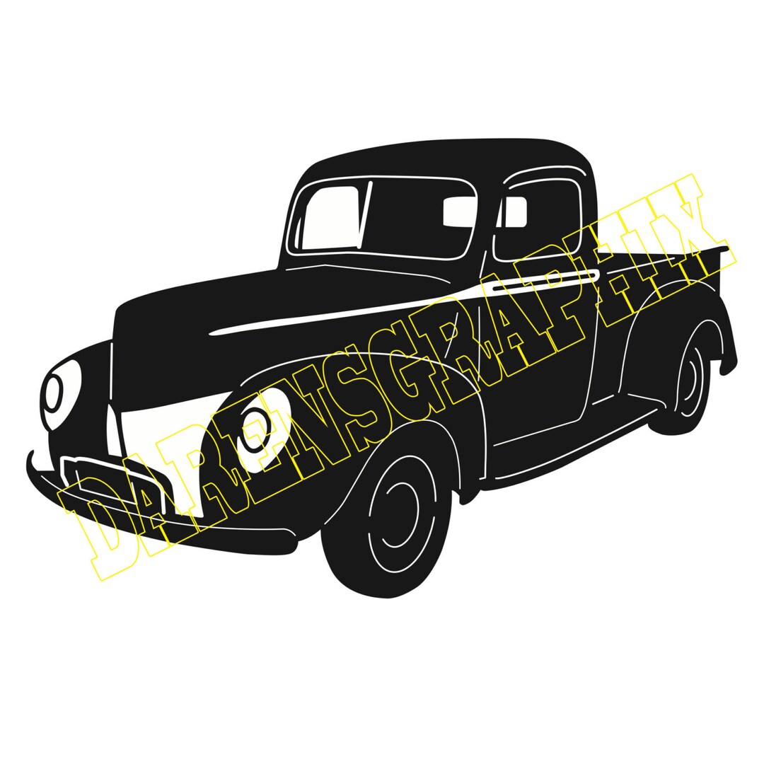 Dxf File of a 40 Ford Pickup for Use With a Cmc Machine - Etsy