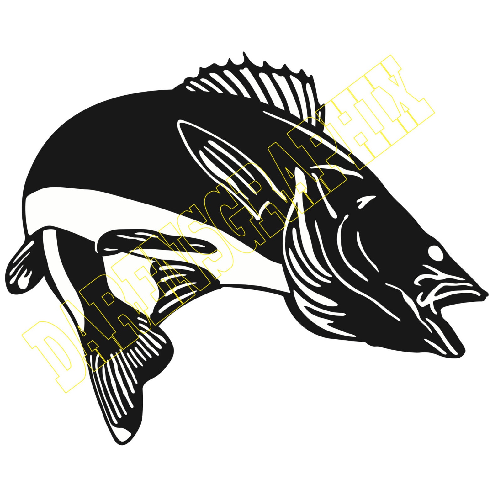 DXF File "walleye" - Etsy