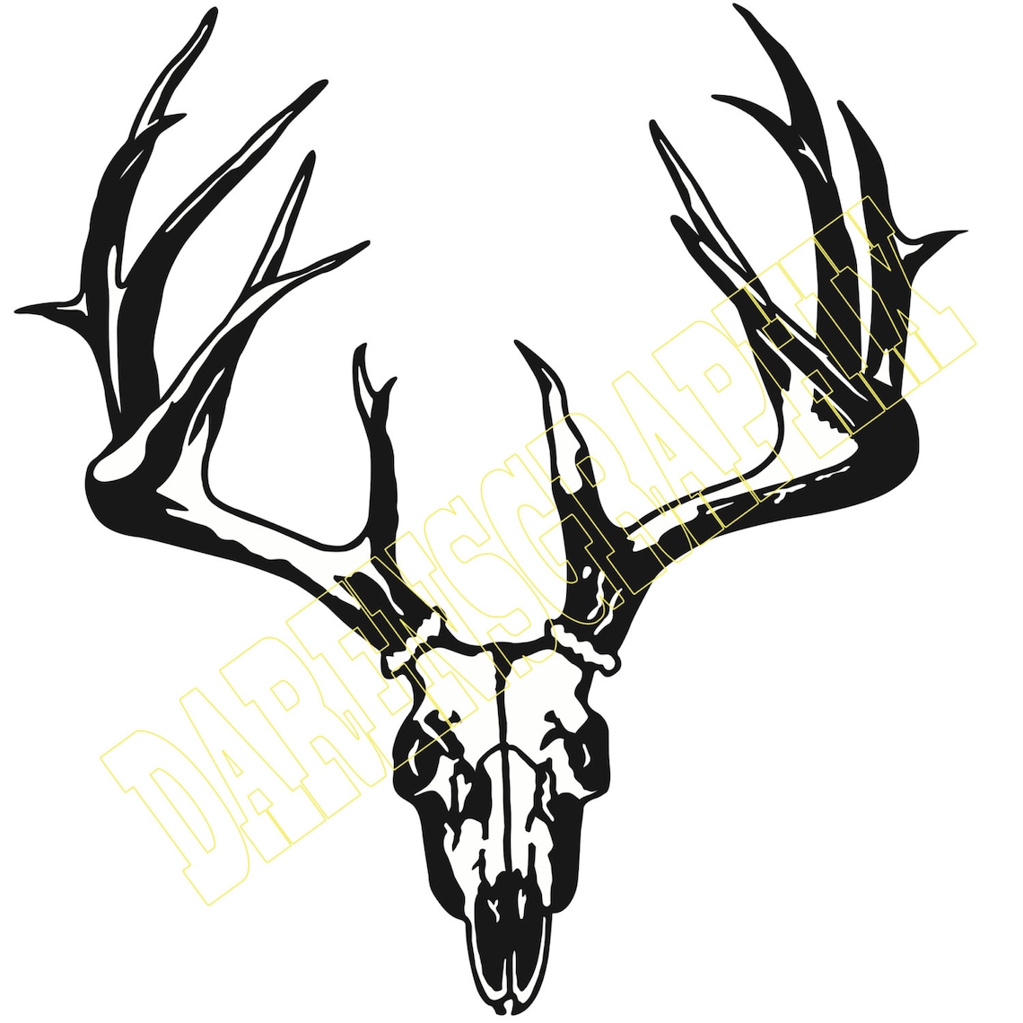 DXF File "deer Skull" - Etsy