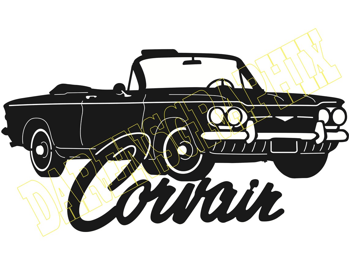 DXF File "chevy Corvair" - Etsy