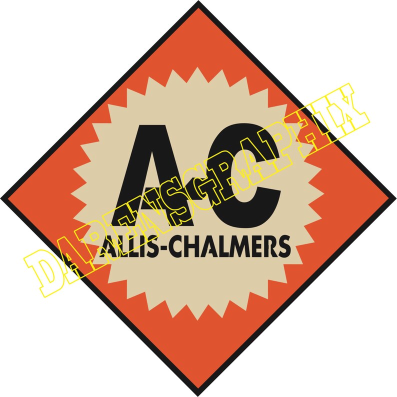 DXF File of the Allis Chalmers Logo for Use With a CNC Machine - Etsy