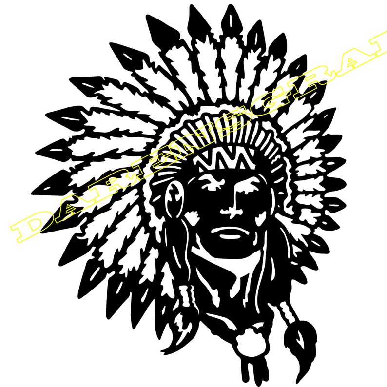 DXF File "chief" - Etsy