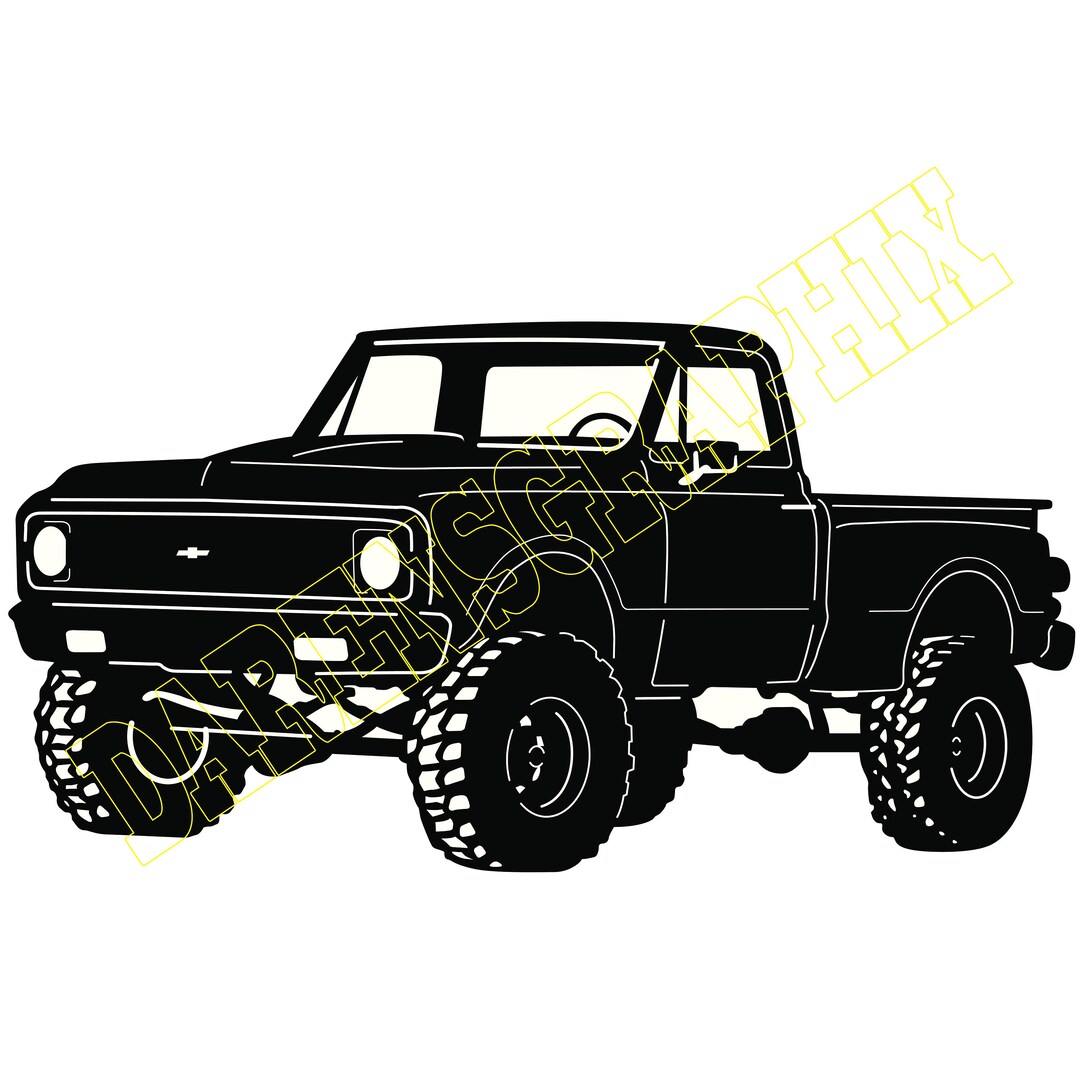 DXF File "72 Chevy Pickup" - Etsy