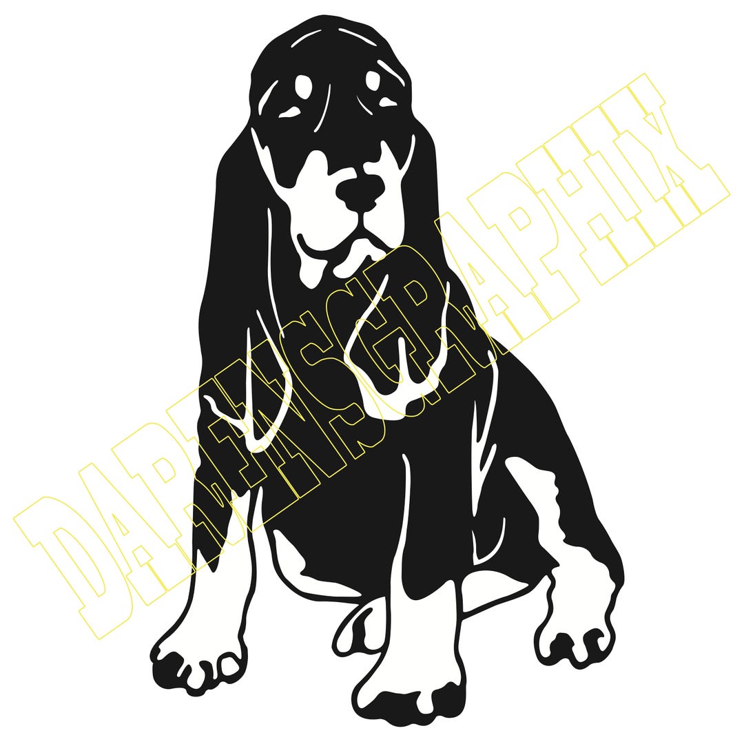 DXF File "hound Dog Puppy" - Etsy