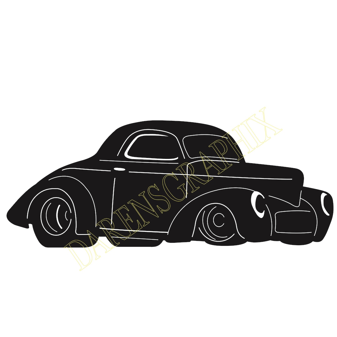 DXF File "willys Coupe" - Etsy