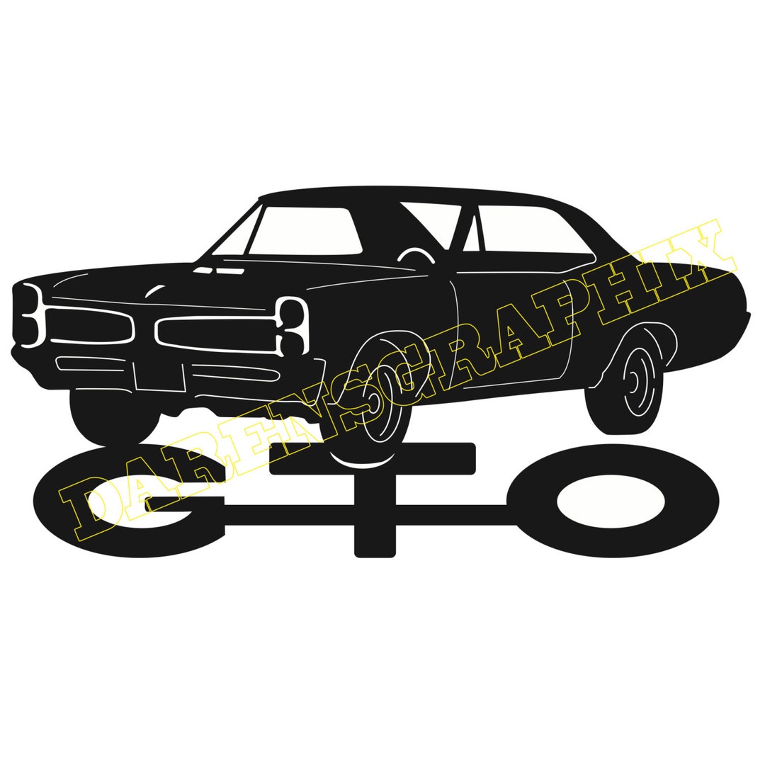 DXF File of a Pontiac GTO for Use With a CNC Machine - Etsy