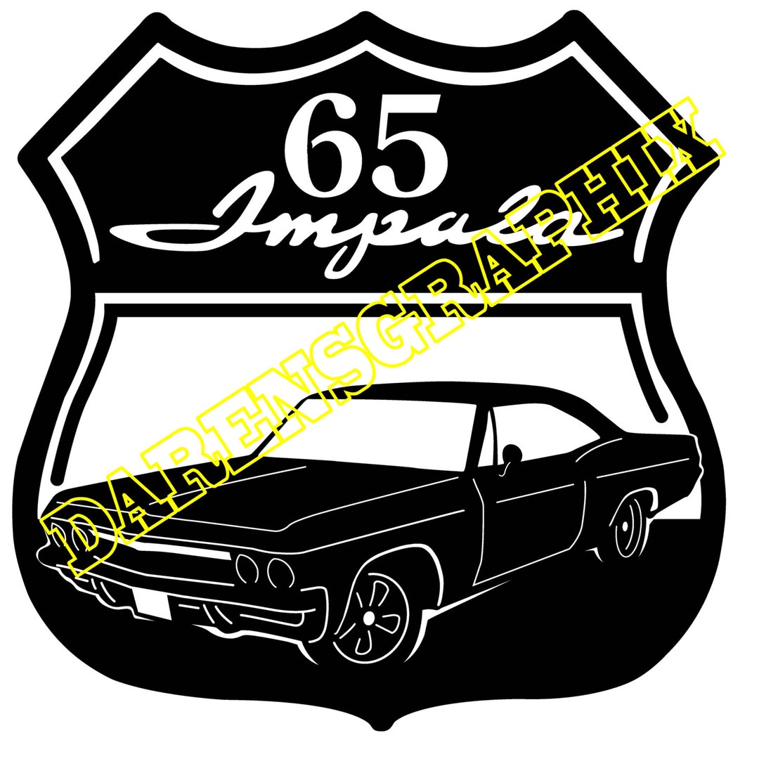 Dxf File of a 65 Impala for Use With a Cmc Machine. - Etsy