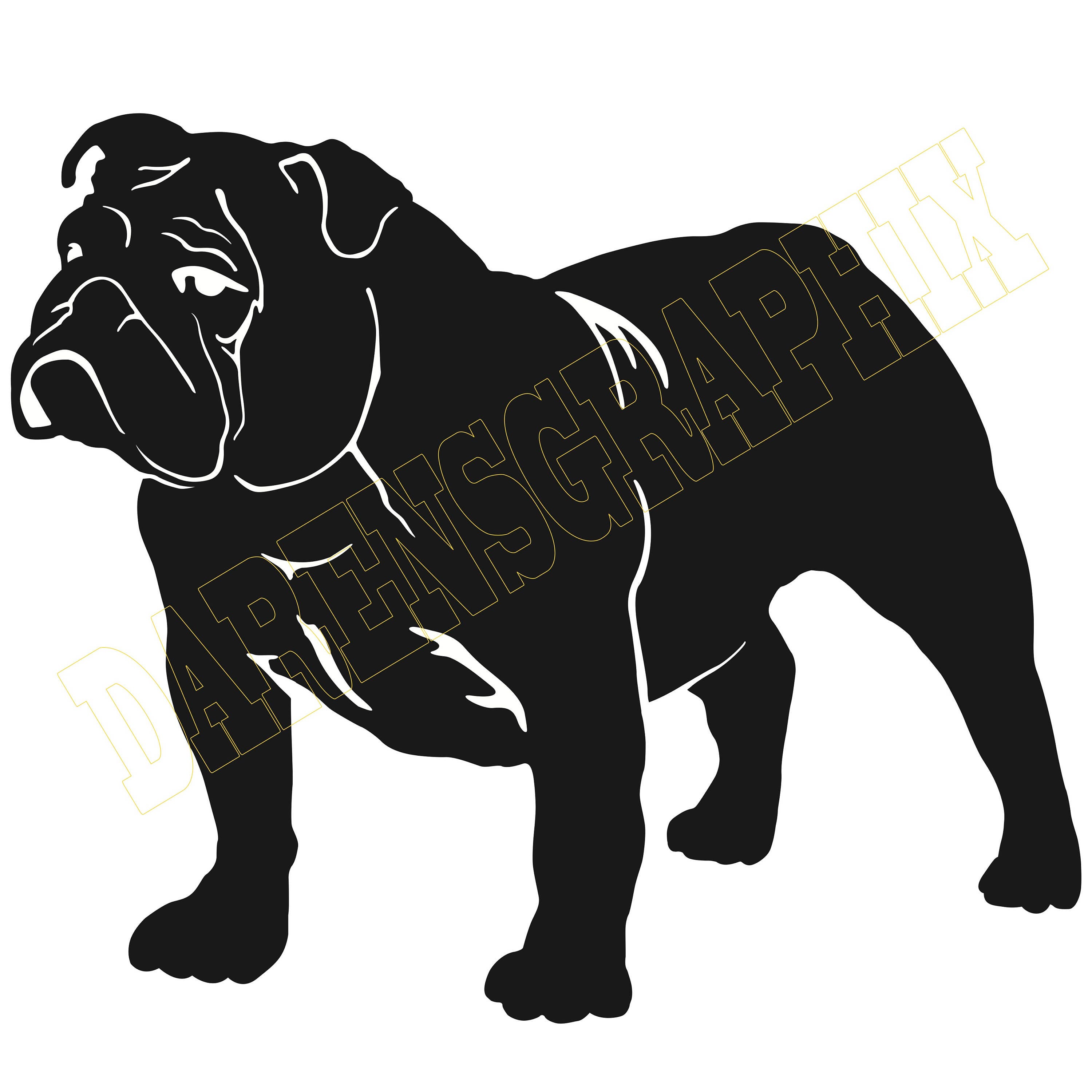 DXF File "bulldog" - Etsy