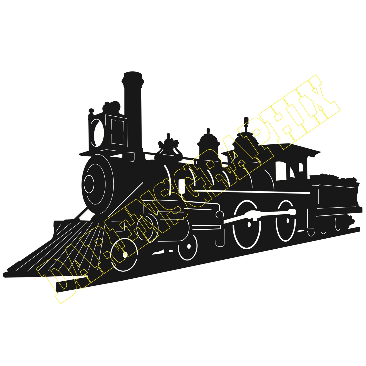 DXF File "train" - Etsy