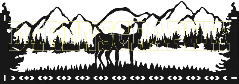 DXF File "deer Fire Ring" - Etsy