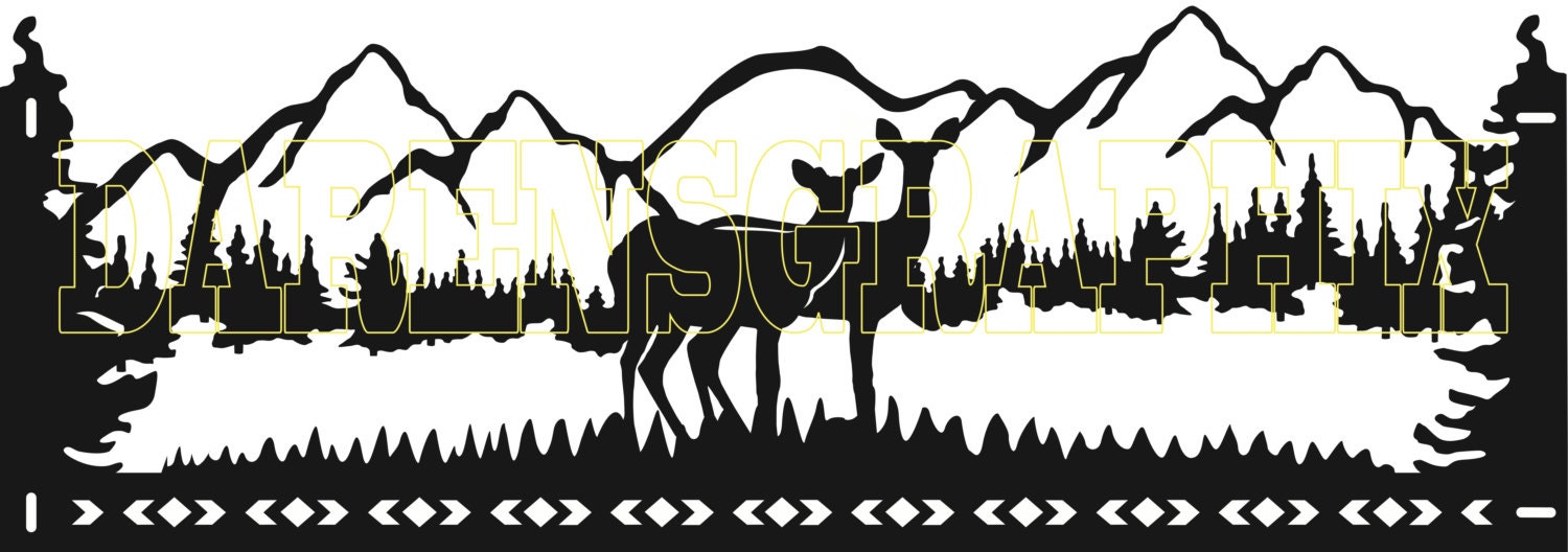 DXF File "deer Fire Ring" - Etsy