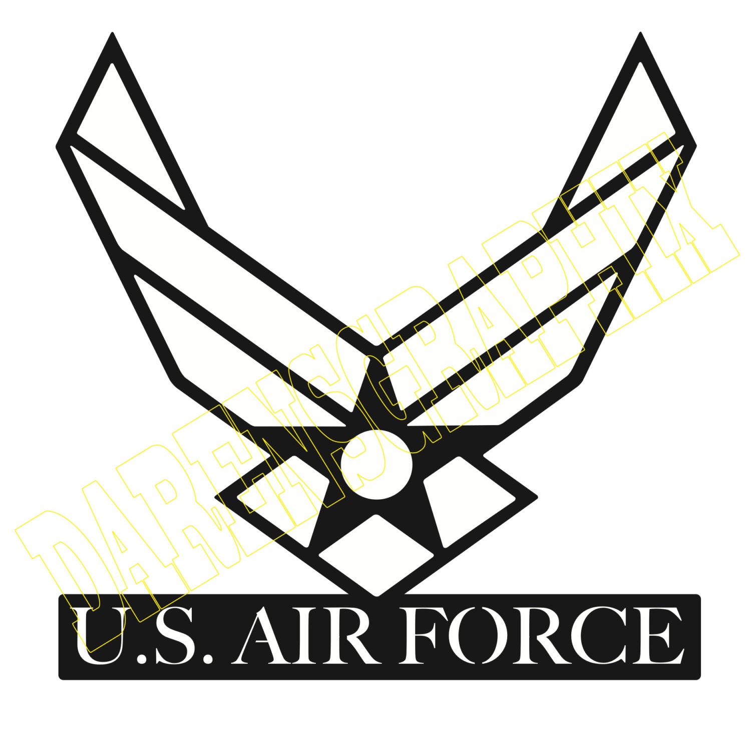 DXF File "air Force" - Etsy