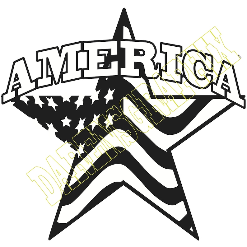 DXF File "america" - Etsy