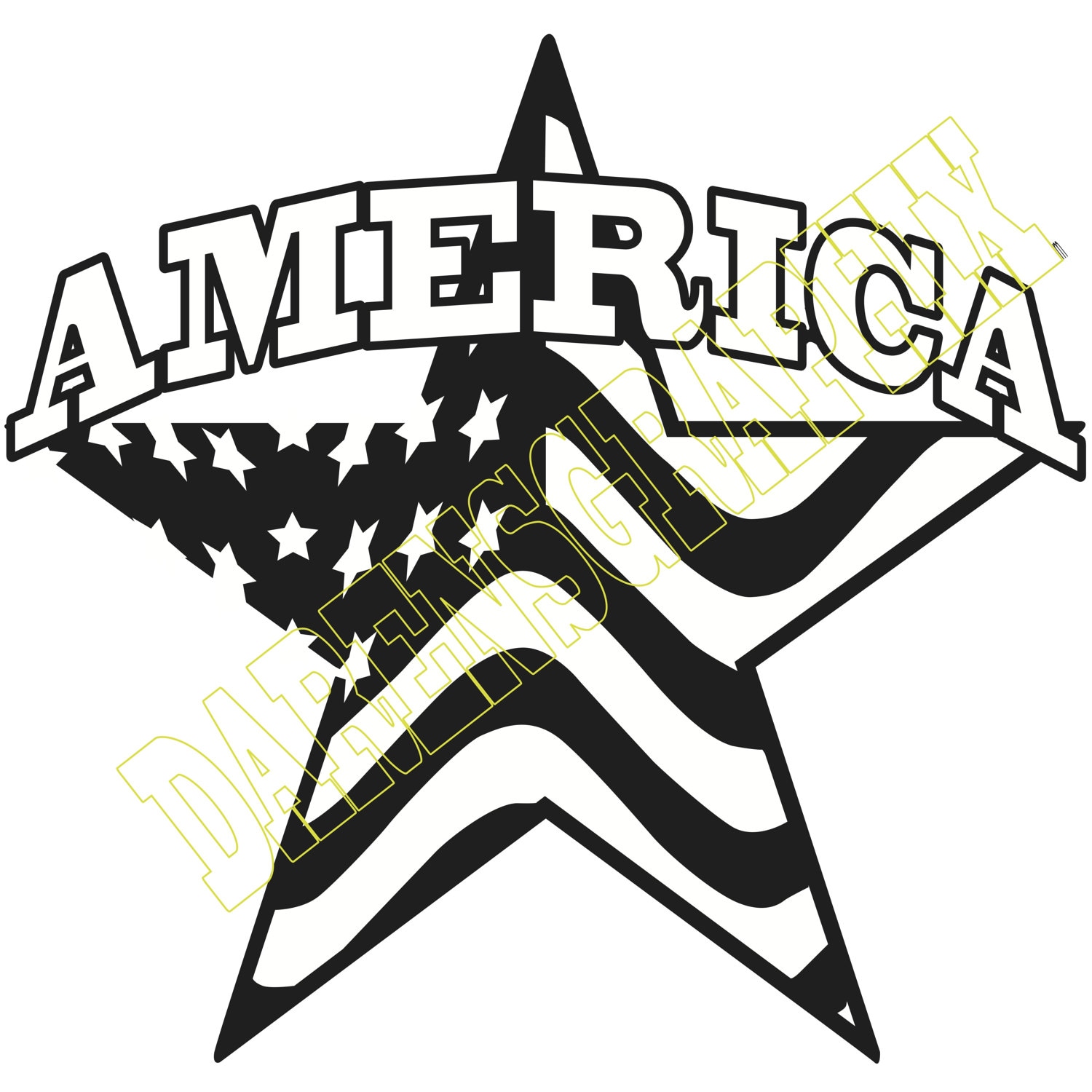 DXF File "america" - Etsy