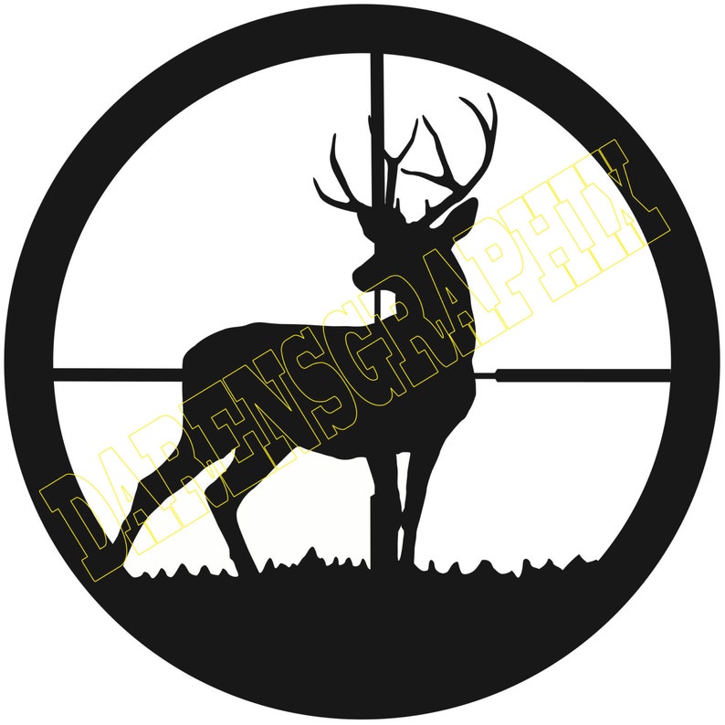 DXF File " Bullseye Buck" - Etsy