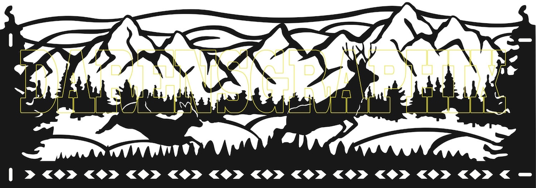 DXF File "deer Fire Ring" - Etsy