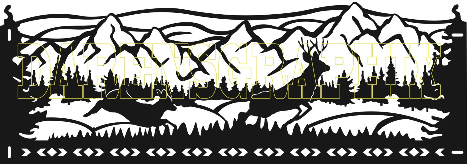 DXF File "deer Fire Ring" - Etsy