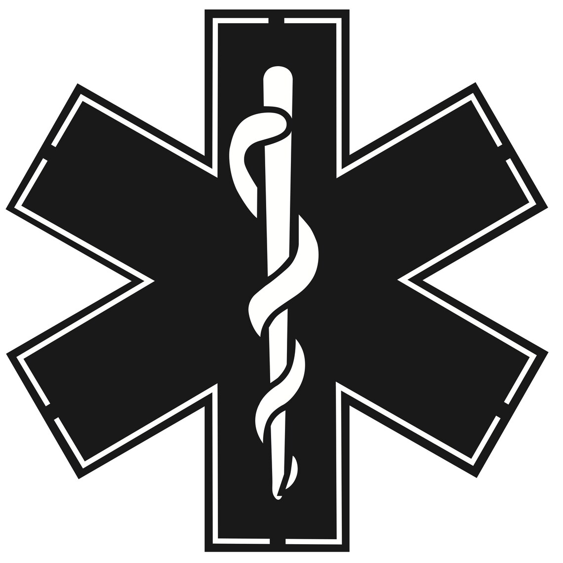 DXF File "star of Life" - Etsy