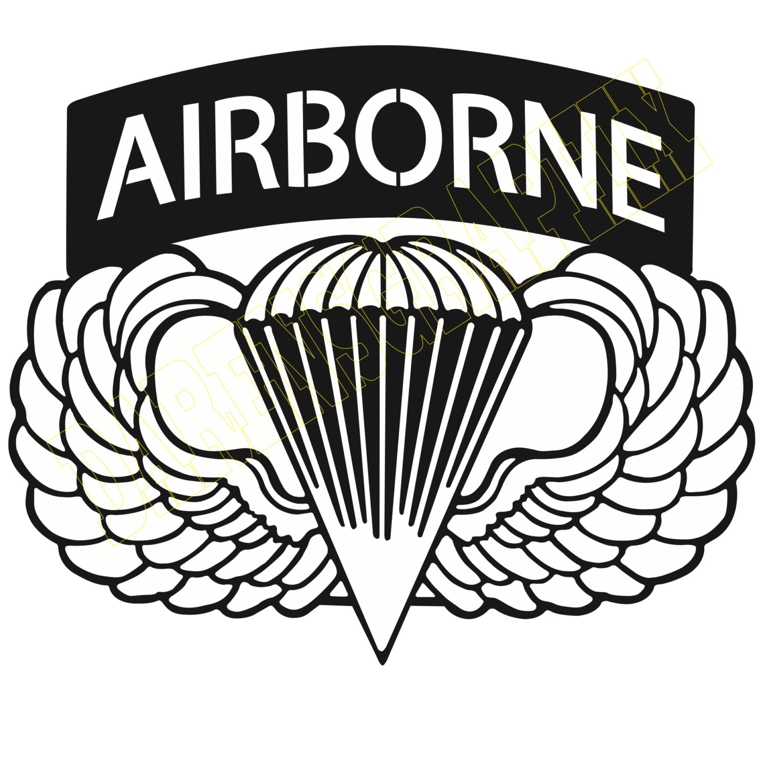 DXF File "airborne" - Etsy