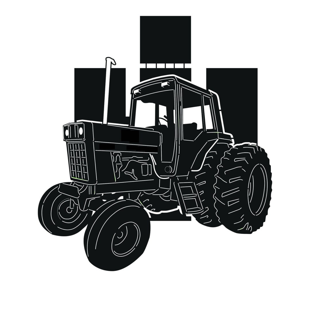 Dxf File of an International Tractor Wall Display for Use With a Cmc ...