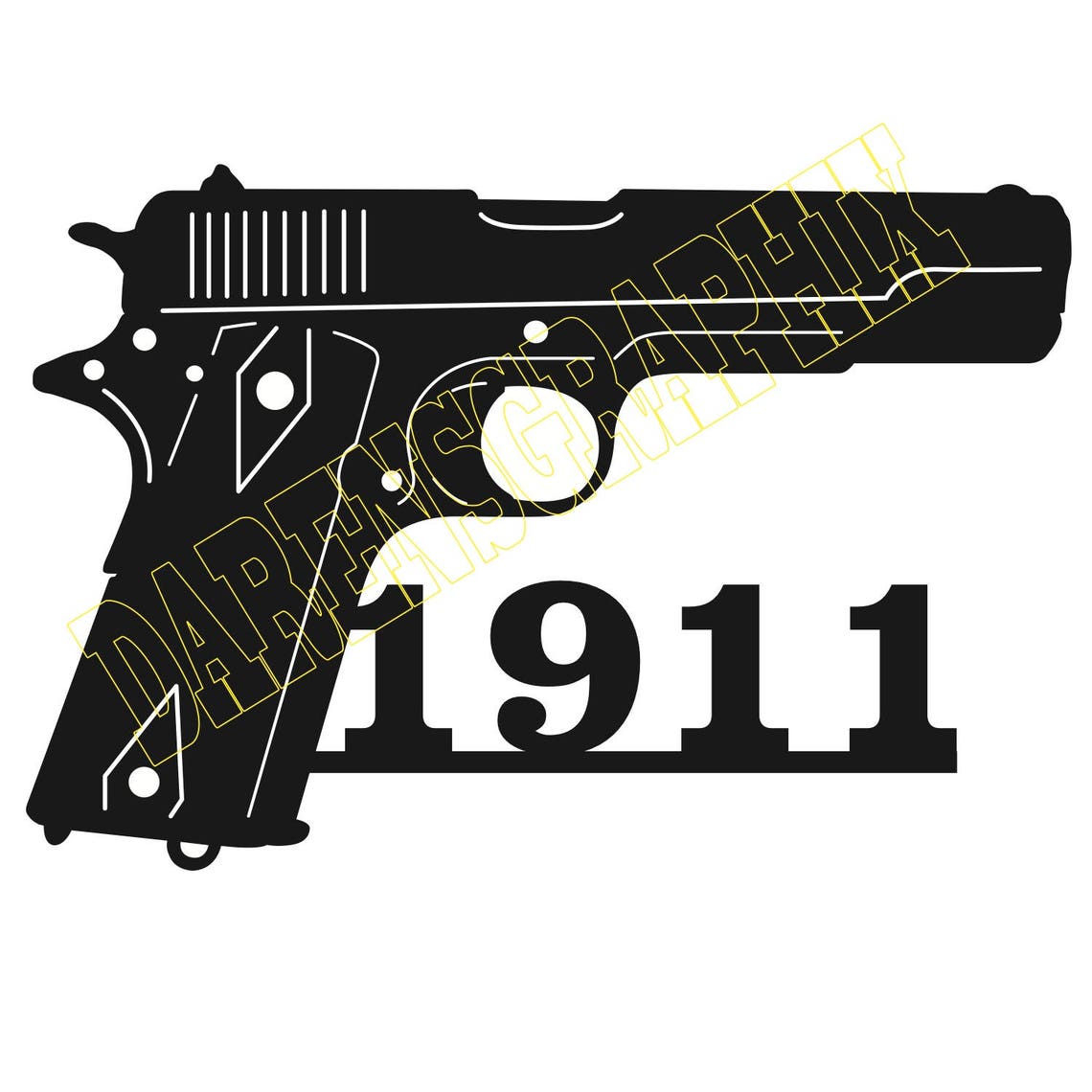 DXF File "colt 1911" - Etsy