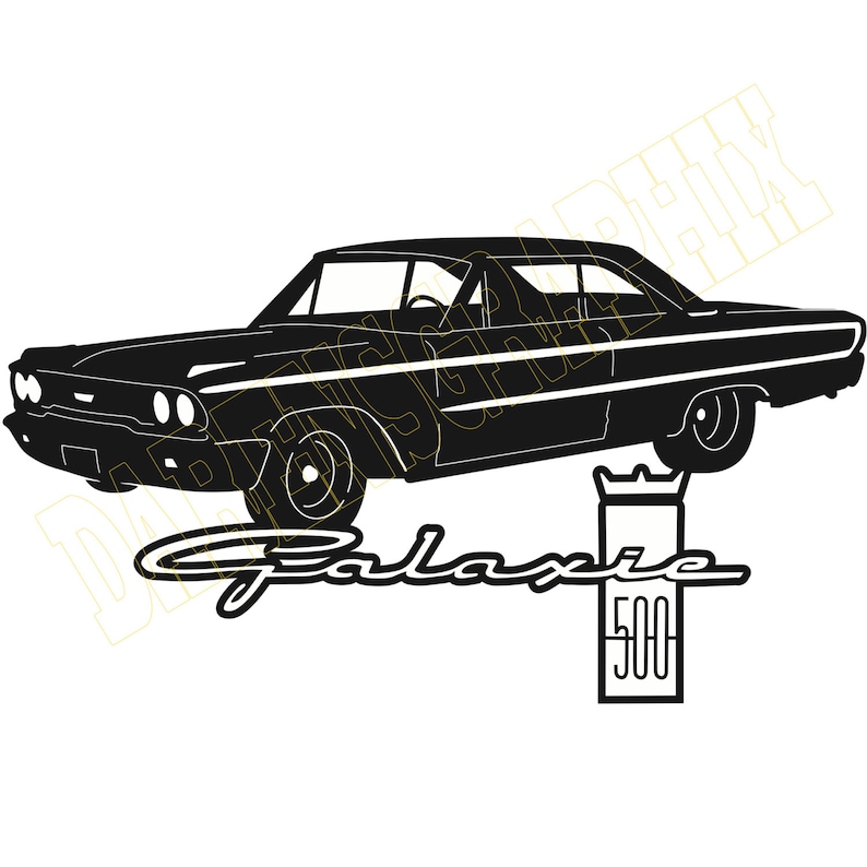 DXF File "ford Galaxie" - Etsy