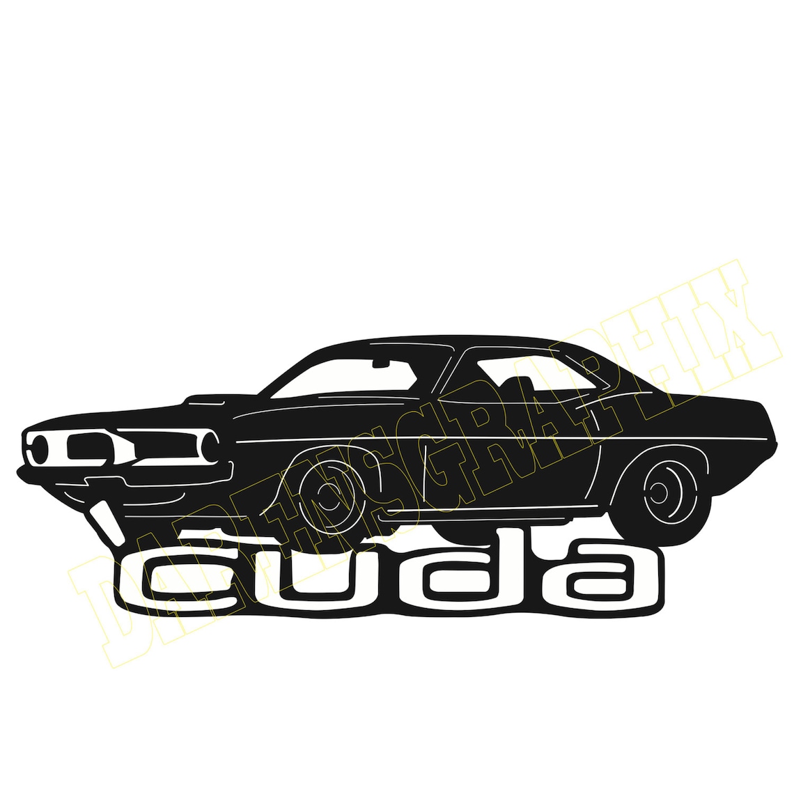 DXF File "cuda" - Etsy