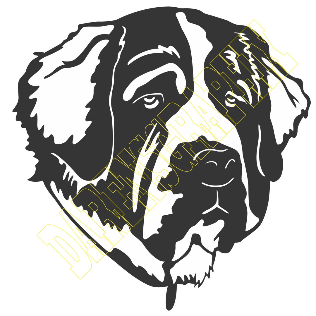 DXF File "st. Bernard" - Etsy