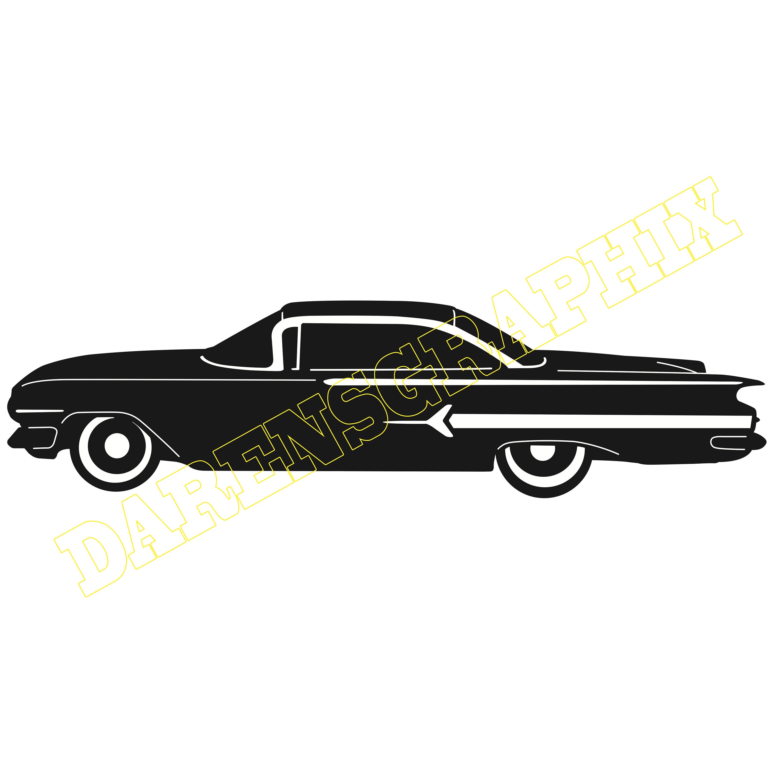 DXF File " '60 Chevy" - Etsy