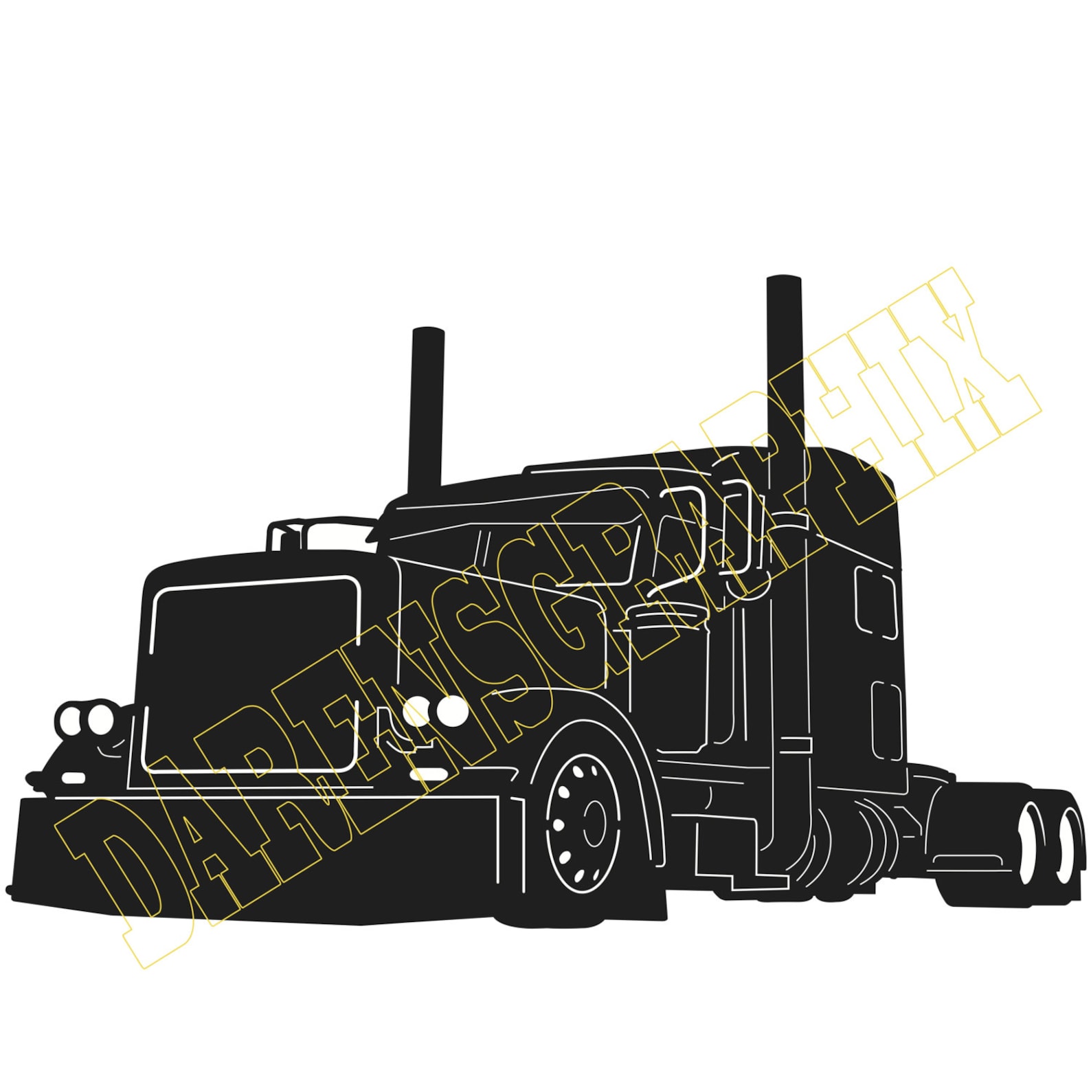 DXF File "peterbuilt" - Etsy