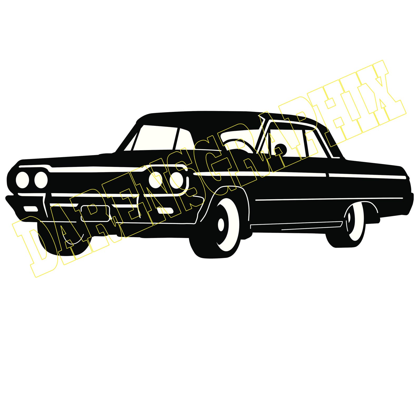 DXF File "64 Impala" - Etsy