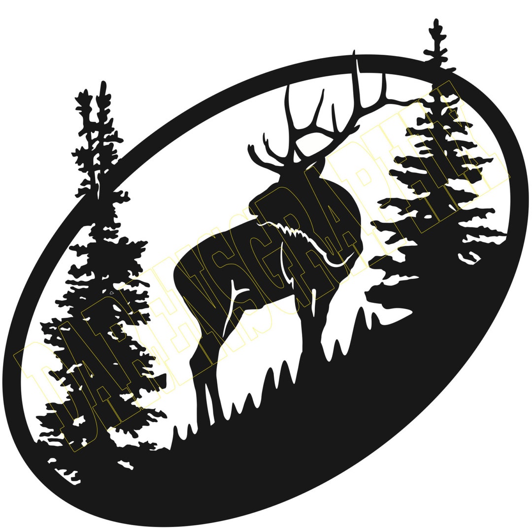 DXF File "elk" - Etsy