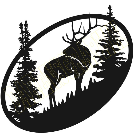 DXF File elk | Etsy