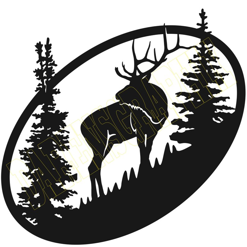 DXF File "elk" - Etsy