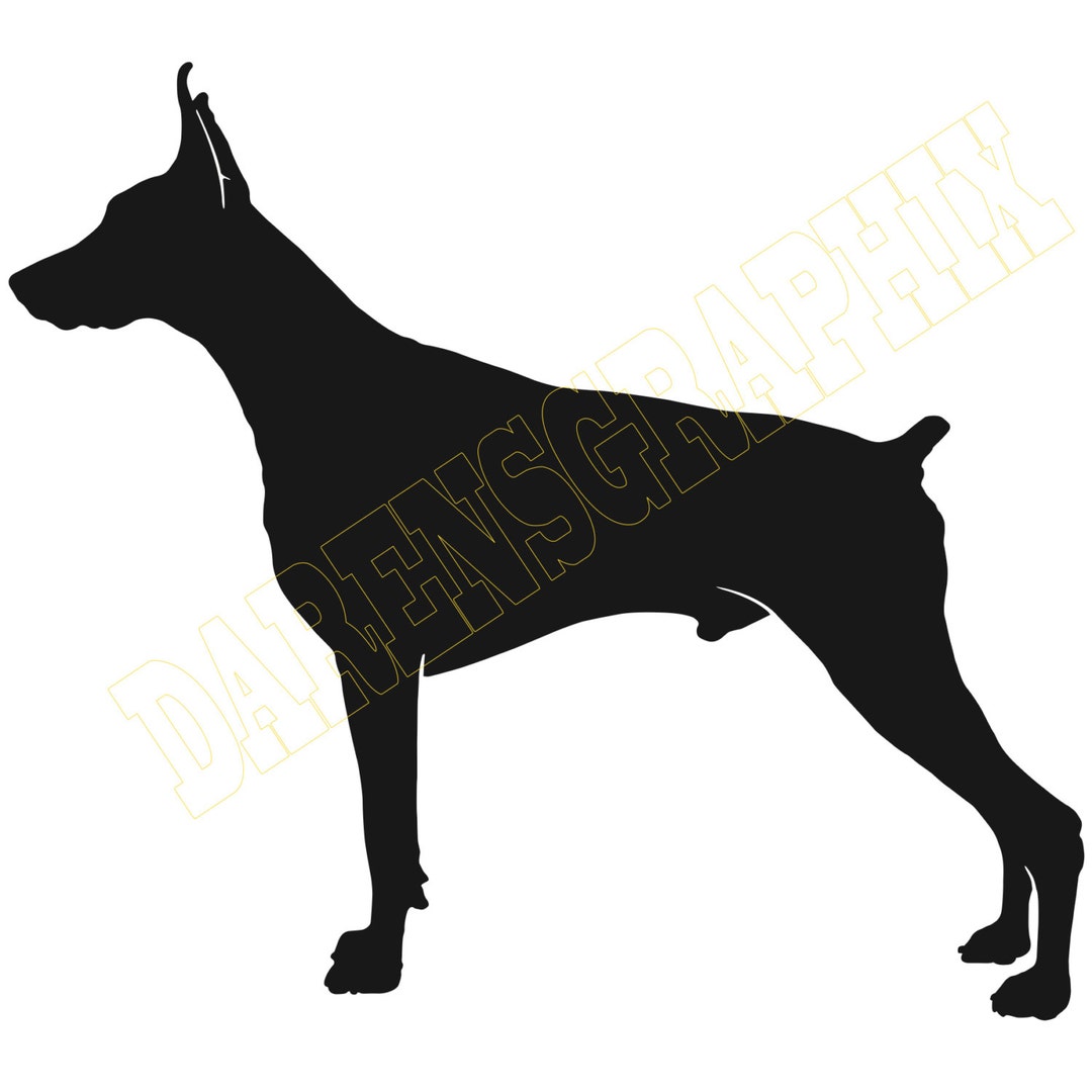 DXF File "doberman" - Etsy