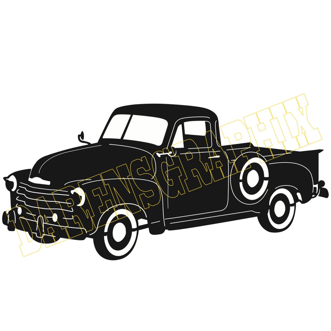 DXF File "53 Chevy Pickup" - Etsy