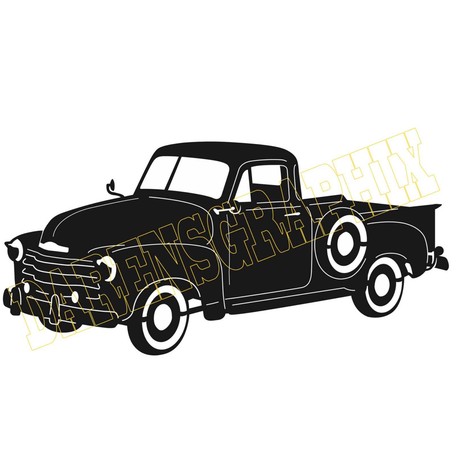 DXF File "53 Chevy Pickup" - Etsy