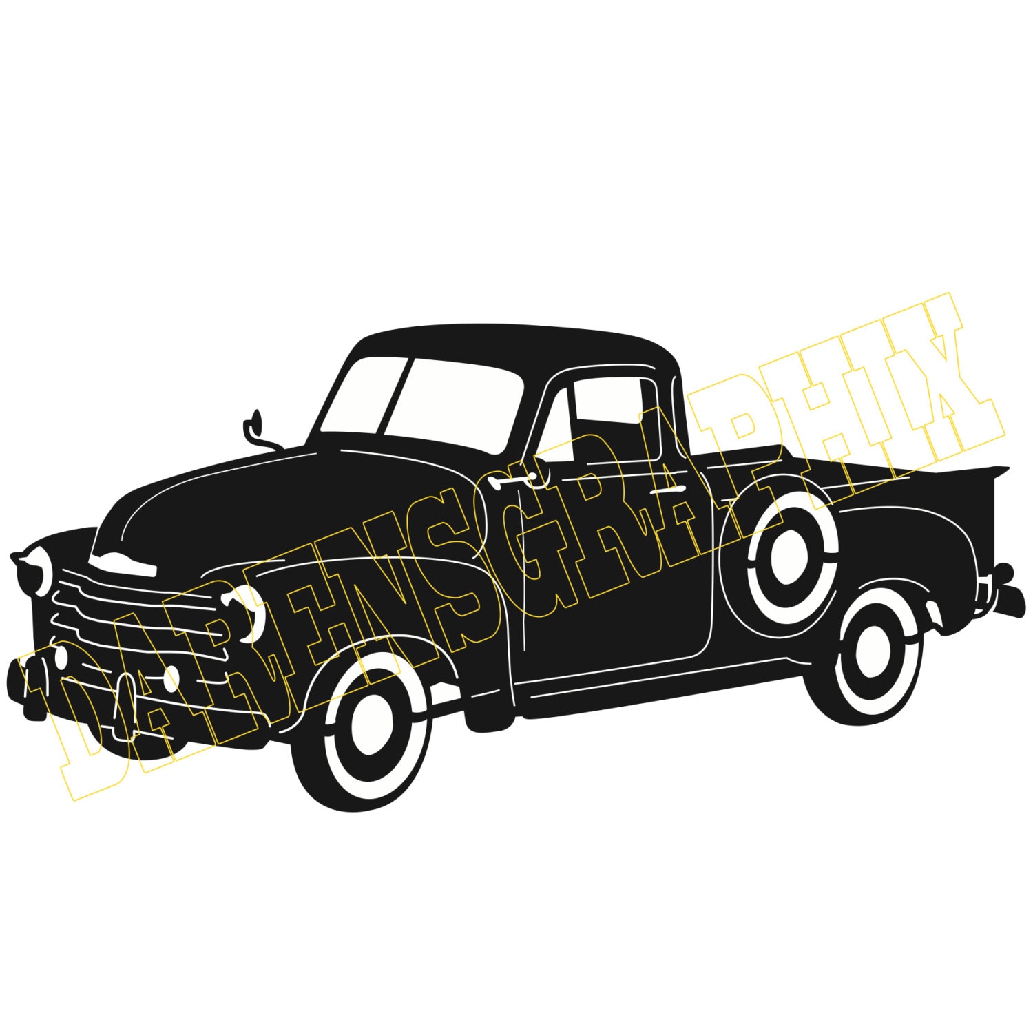 DXF File "53 Chevy Pickup" - Etsy