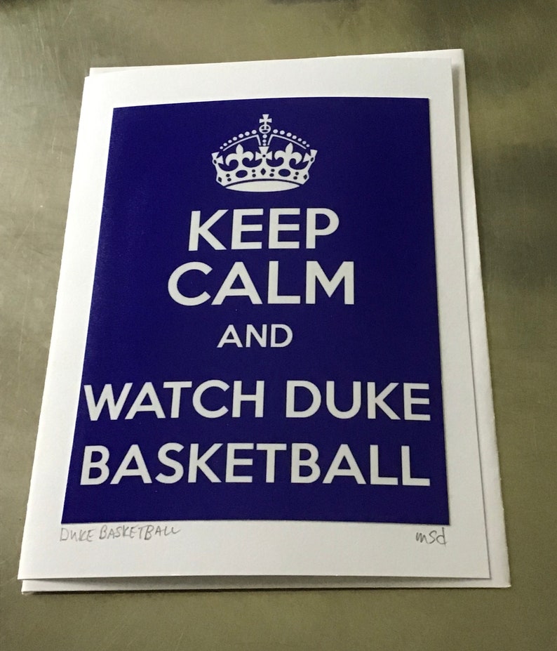 Duke University Blue Devils Blank Photo Note Cards - Etsy