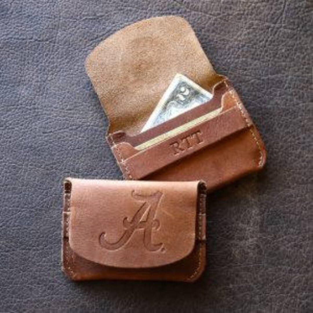 The Officially Licensed Alabama Fine Leather Front Pocket Wallet - Etsy