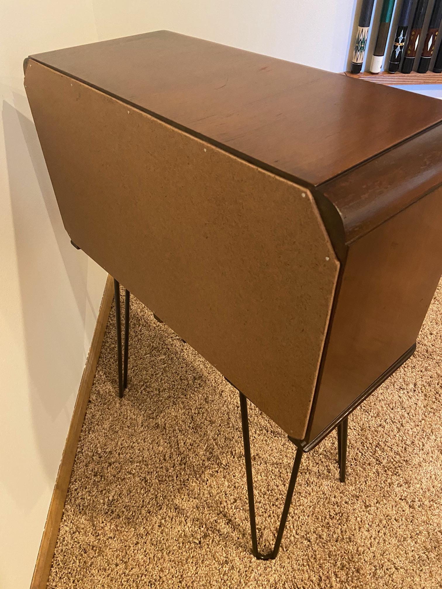 Vintage American Broadcast Radio on Cast Iron Legs - Radio No Longer ...