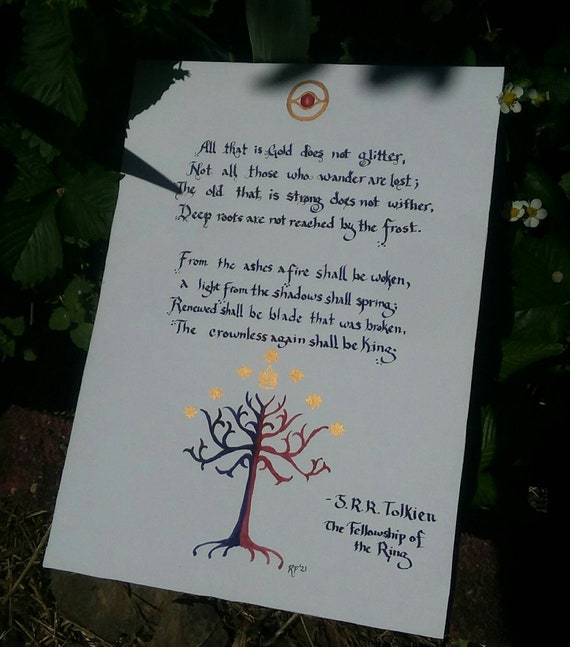 The Riddle of Strider Art Print J.R.R. Tolkien the - Etsy