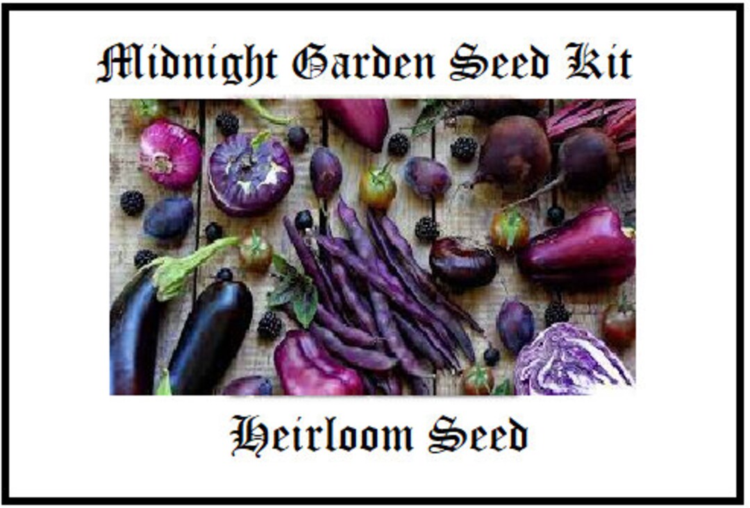 Midnight Garden Seed Box - Etsy