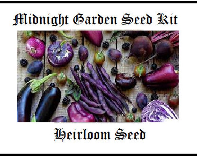 Goth Garden Seeds Pack Edible Garden Vegetables Garden - Etsy