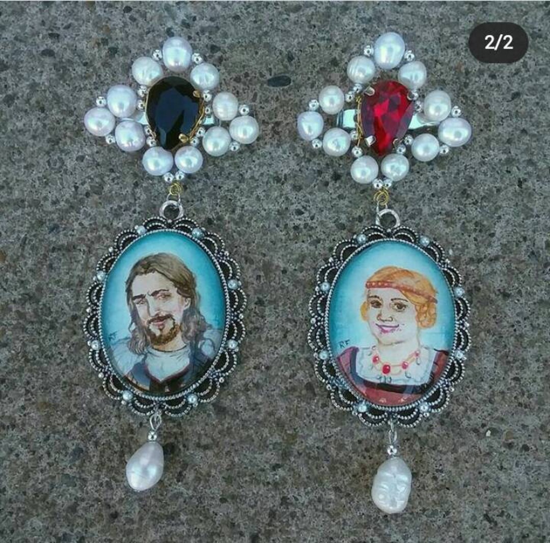 Custom Miniature Portrait Brooches - Etsy