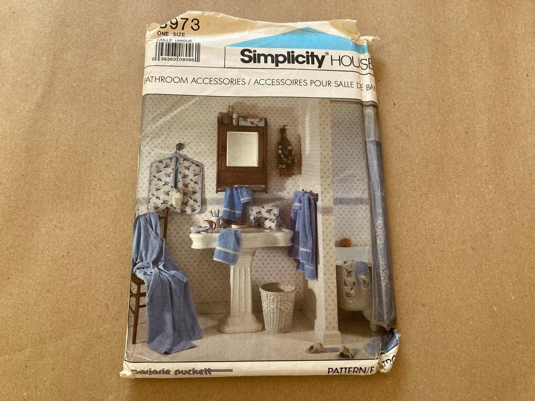 VINTAGE Simplicity House Bathroom Accessories Multiple Items Sewing ...