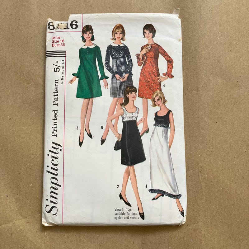 1960s Dress Patterns - Etsy
