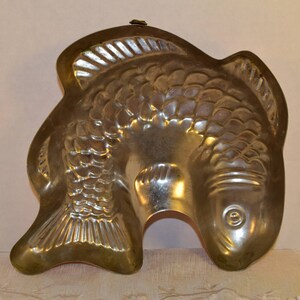 Copper Fish Mold Vintage Fish Jello Mold Wall Hanging Copper French ...