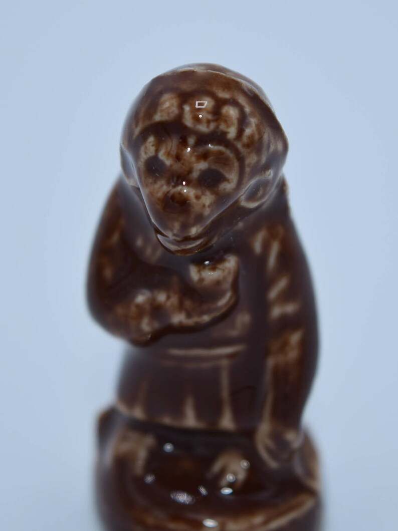 Miniature Wade Whimsie Monkey Vintage Red Rose Circus - Etsy
