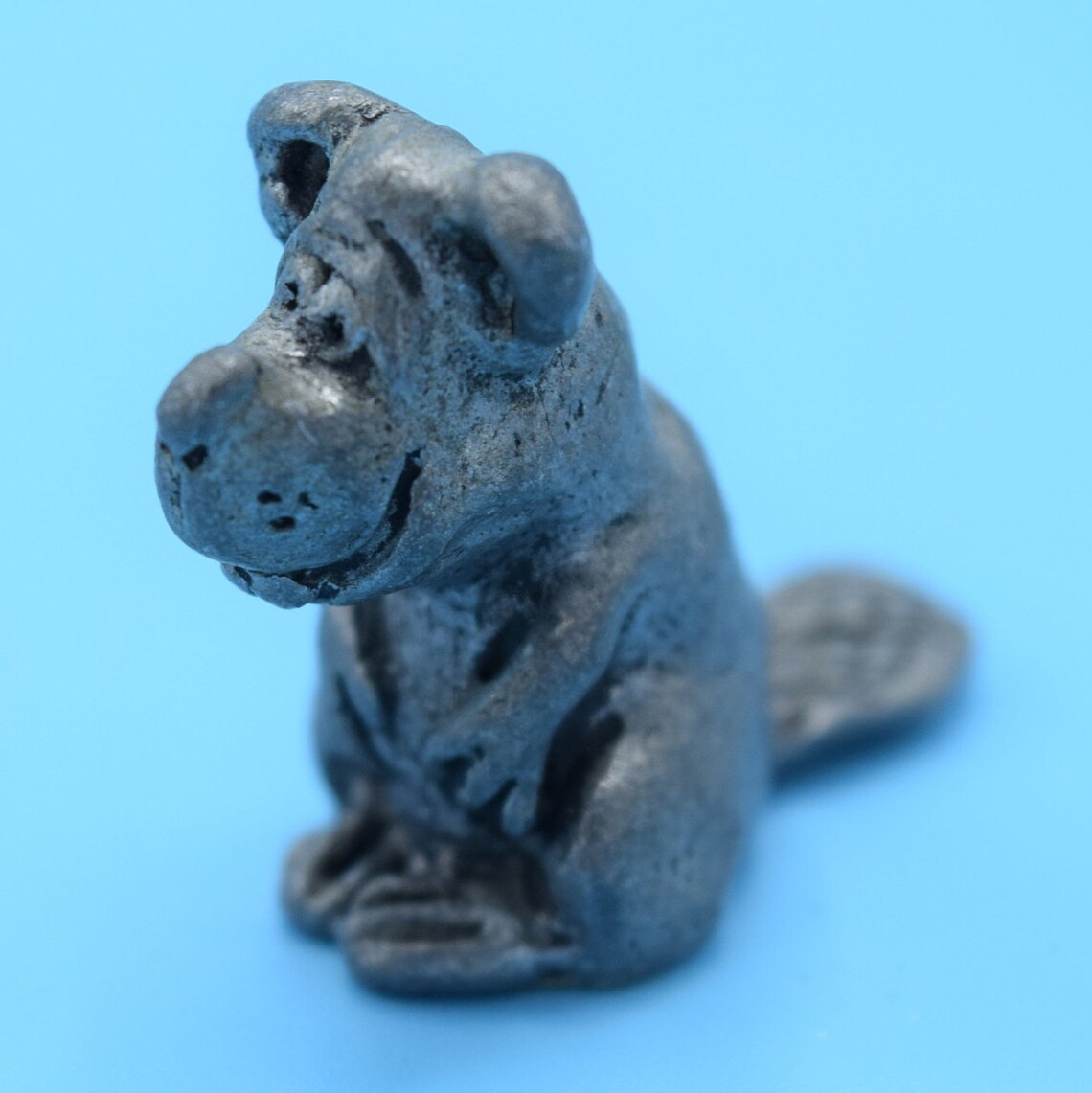 Pewter Beaver Figurine Vintage Metal Beaver Sculpture Statue | Etsy